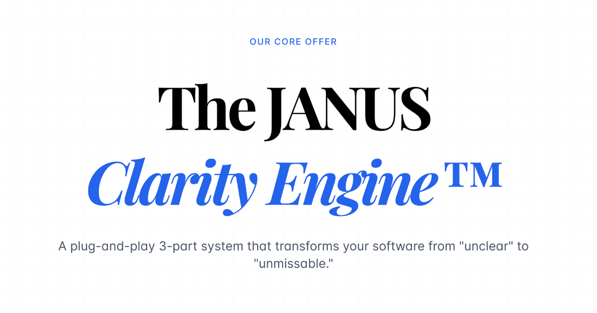 JANUS | The Clarity Engine™ for SaaS Growth